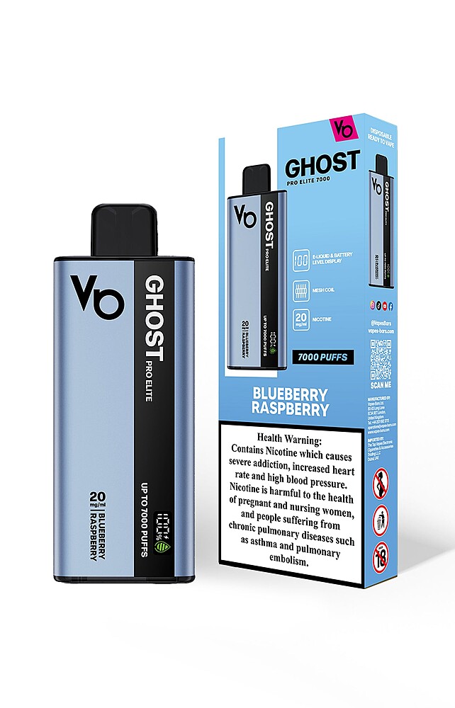 Buy Online Ghost Pro Elite - Blueberry Raspberry - 20mg/ml 7000 Puffs ...