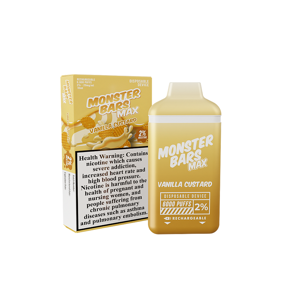 Buy Online Monster Vape Labs - Monster Bars Max Vanilla Custard - 20mg ...