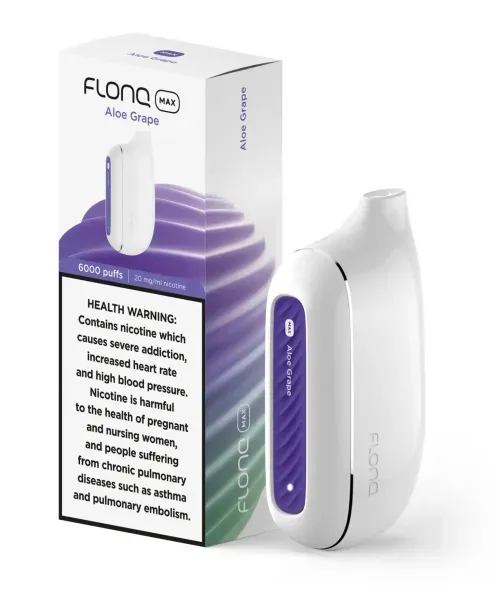 Buy Online Flonq Max - Aloe Grape - 20mg/ml 6000 Puffs - AED 60 | ADAH ...